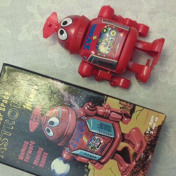 Vintage | Toys | Vintage Windup Space Astrobot Robot Toy In Box | Poshmark